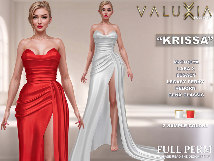 Second Life Marketplace - VALUXIA[FP] - Krissa Gown FULL PERM